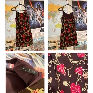 Dresses | Vintage Sisley Mini Dress Brown | Poshmark